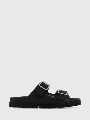 Prada Leather Sandals - Black