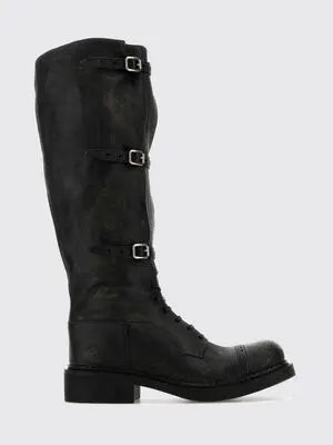 Miu Miu Knee High Boots With Buckle Detail