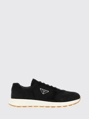 Prada Re-nylon And Suede Sneakers - Black
