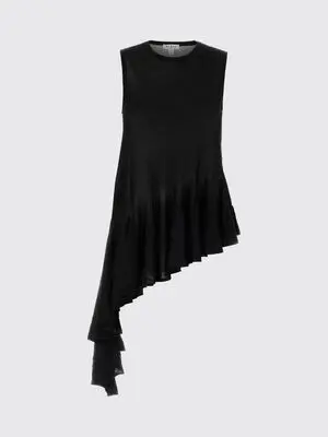 Alaïa Asymmetrical Knit Top - Black