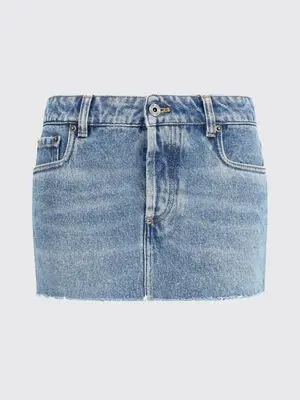 Miu Miu Denim Mini Skirt - Blue