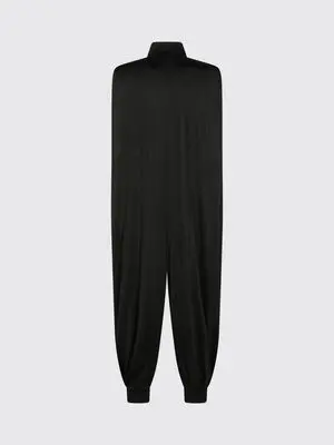 ALAIA Alaia Pure Wool Jumpsuit With High Neck And Ruched Shoulders