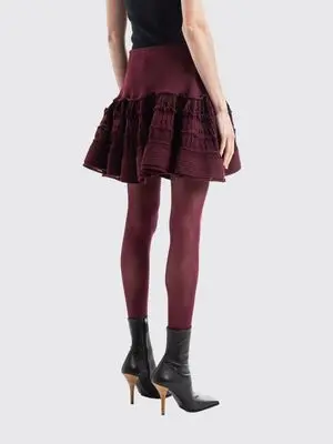 ALAIA Ruffled Wool Mini Skirt