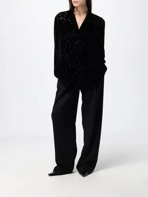 Gucci Silk Blend Shirt With Classic Collar And Concealed Placket