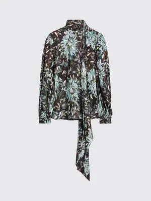 Gucci Floral Print Silk Twill Shirt
