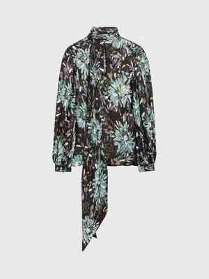 Gucci Floral Print Silk Twill Shirt