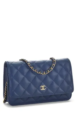 Chanel Lambskin Classic Quilted Wallet On Chain