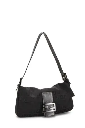Fendi Zucchino Baguette Shoulder Bag