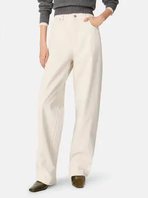 Bottega Veneta Baggy Denim Jeans - Cream