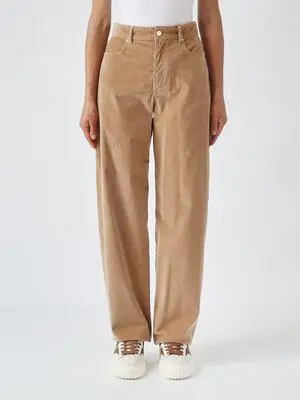 Max Mara Tailored Cotton Blend Trousers - Brown