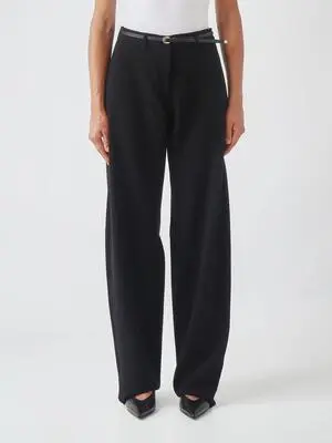 Max Mara Tailored Wide Leg Pants - Black