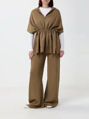 Max Mara High-waisted Wide-leg Knit Wool Trousers - Brown