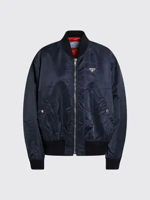 Prada Nylon Bomber Jacket - Blue