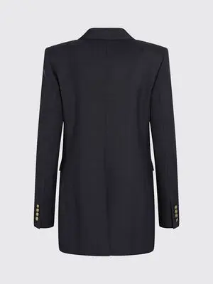Saint Laurent Cropped Double-breasted Wool Blazer