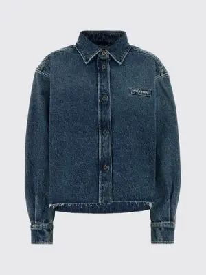 Miu Miu Cotton Denim Shirt - Blue