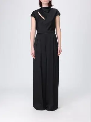 Max Mara Viscose Jumpsuit With Belt - Black