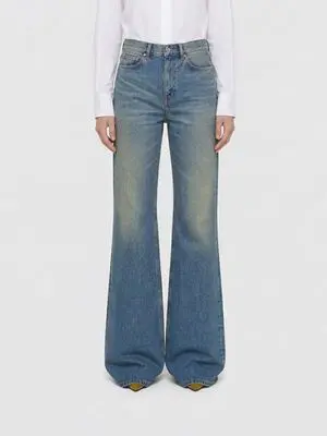 Saint Laurent Flared Cotton Denim Jeans