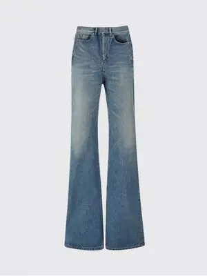 Saint Laurent Flared Cotton Denim Jeans