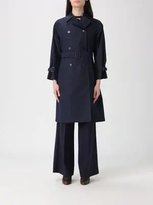 Max Mara Double-breasted Cotton Gabardine Trench Coat