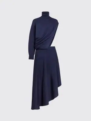 ALAIA Alaia Asymmetric Virgin Wool Dress