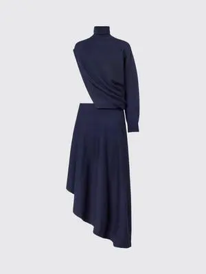 ALAIA Alaia Asymmetric Virgin Wool Dress
