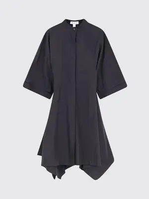 Alaïa Asymmetrical Cotton Chemisier Dress