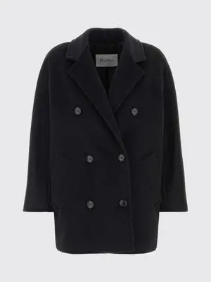 Max Mara Double-breasted Wool Caban Coat - Black