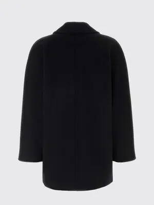 Max Mara Double-breasted Wool Caban Coat - Black