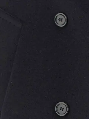 Max Mara Double-breasted Wool Caban Coat - Black