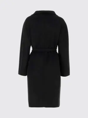 Max Mara Long Robe Coat In Pure Cashmere With Waist Belt - Brown