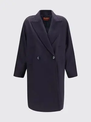 Max Mara Double Breasted Coat - Blue