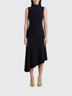 ALAIA Alaia Virgin Wool Midi Dress - Blue
