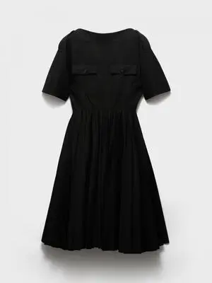Prada Cotton Gabardine Dress - Black