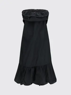 Saint Laurent Cotton Blend Long Dress