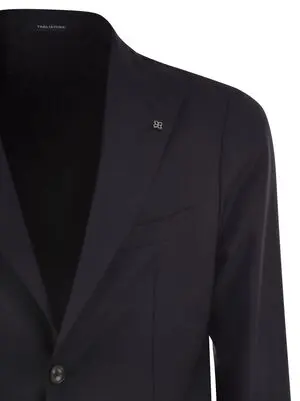 Tagliatore Single-breasted Virgin Wool Suit - Blue