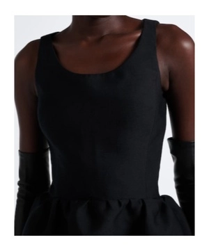 Balenciaga Wool And Silk-blend Sleeveless Minidress