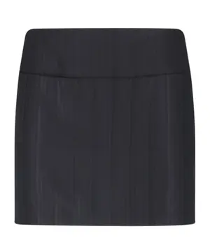 DONDUP Erotica Striped Zipped Skirt
