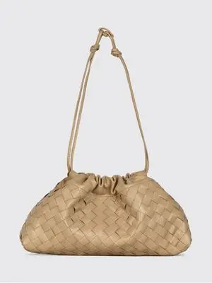 Bottega Veneta Woven Calfskin Leather Bucket Bag - Blue