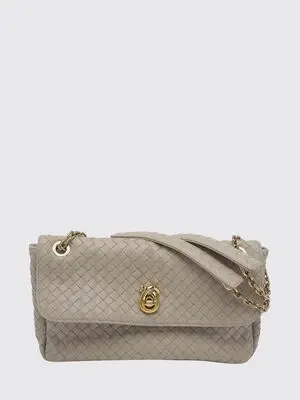 Bottega Veneta Madison Shoulder Bag In Intrecciato Leather - Cream