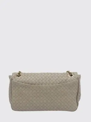 Bottega Veneta Madison Shoulder Bag In Intrecciato Leather - Cream