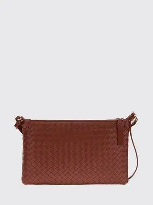 Bottega Veneta Small Woven Nappa Crossbody Bag - Red