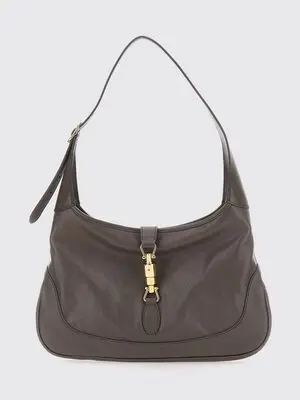 Gucci Jackie 1961 Medium Shoulder Bag In Black Grained Leather