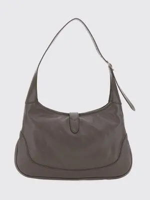Gucci Jackie 1961 Medium Shoulder Bag In Black Grained Leather