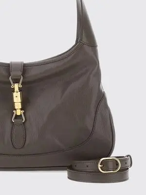 Gucci Jackie 1961 Medium Shoulder Bag In Black Grained Leather
