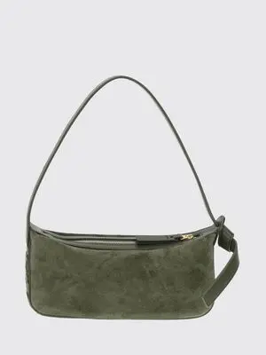 Bottega Veneta Small Nodo Intrecciato Suede Shoulder Bag - Green