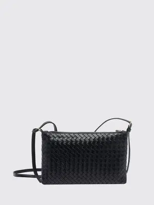Bottega Veneta Small Woven Nappa Crossbody Bag - Black