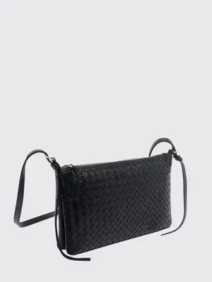 Bottega Veneta Small Woven Nappa Crossbody Bag - Black