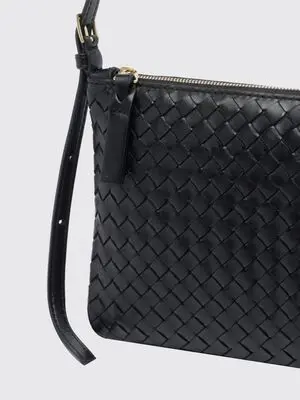 Bottega Veneta Small Woven Nappa Crossbody Bag - Black