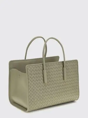 Bottega Veneta Barbara Intrecciato Lambskin Handbag - Green