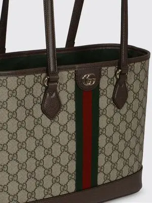 Gucci Ophidia Medium Gg Supreme Shoulder Bag With Web Detail